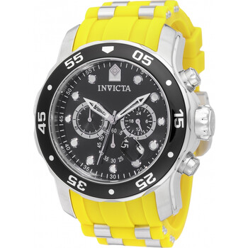 Invicta Pro Diver SCUBA Chronograph GMT Quartz Black Dial Men's Watch ...