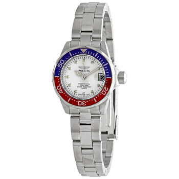 Invicta Pro Diver Quartz Silver Dial Pepsi Bezel Men's Watch 8933 ...