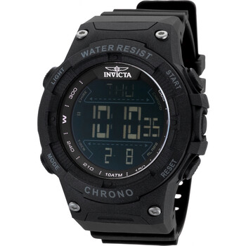 Invicta Racing Alarm Chronograph GMT Quartz Digital Black Dial Men's ...
