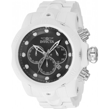 Invicta Venom Phantom Chronograph GMT Quartz Silver Dial Men's Watch ...