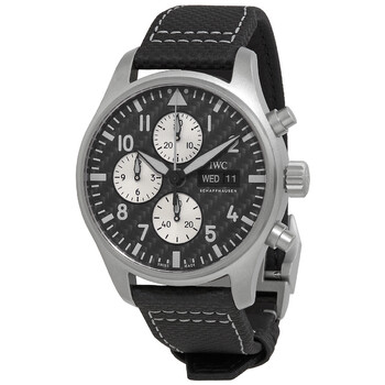 IWC Pilot Chronograph Automatic Black Dial Men's Watch IW377701 ...