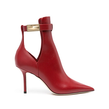 Jimmy Choo Ladies Cranberry Nell Ankle Boot 85, Brand Size 37 ( US Size ...
