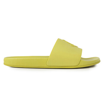 Jimmy Choo Men's Lime Port/M Logo Pool Slides, Brand Size 40 ( US Size ...