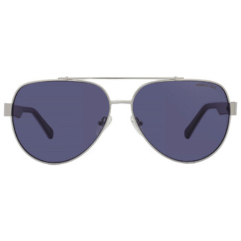 Montblanc Blue Geometric Men's Sunglasses MB0270S 003 51 889652421797 ...