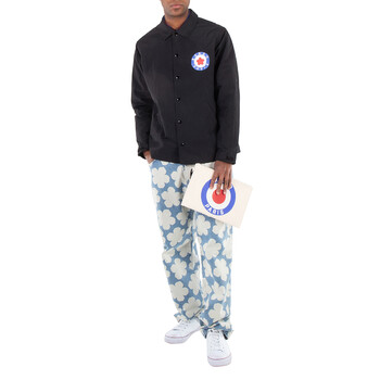 Kenzo Target Logo Printed Buttoned Shirt Jacket, Size Medium ...