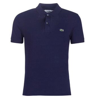 Lacoste Men's Blue Slim Fit Petit Pique Cotton Polo Shirt, Brand Size 3 (Small) PH4012-166 ...