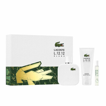 Lacoste Men's L.12.12 Blanc Gift Set Fragrances 3386460150170 ...