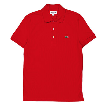 Lacoste Stretch Pique Short-Sleeve Slim Fit Polo Shirt, Brand Size 2 (X ...