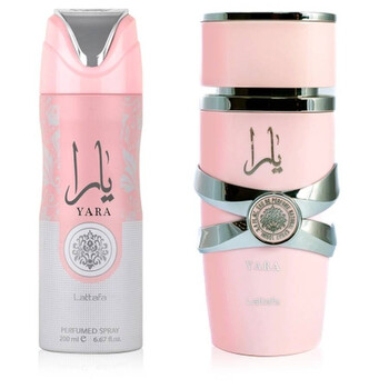 Lattafa Ladies Yara Collection 3.4 oz Gift Set 6290362345749 ...