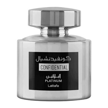 Lattafa Unisex Confidential Private Gold EDP Spray 3.38 oz Fragrances ...
