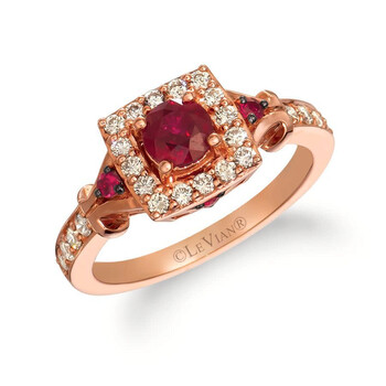 Le Vian Ladies Peach Morganite Rings set in 14K Strawberry Gold 77642 ...
