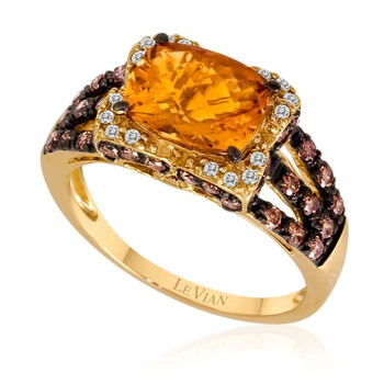 Le Vian Ladies Cinnamon Citrine Rings set in 14K Honey Gold 869606 ...