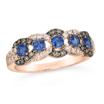 Le Vian Ladies Blueberry Sapphire Rings set in 14K Strawberry Gold ...