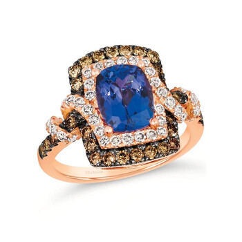 Le Vian Ladies Blueberry Tanzanite Ring set in 14K Vanilla Gold 901274 ...