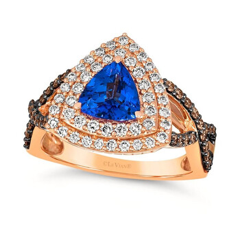 Le Vian Ladies Blueberry Tanzanite Rings set in 14K Strawberry Gold ...