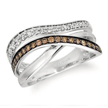 Le Vian Ladies Chocolate Gladiator Rings set in 14K Vanilla Gold 29165 ...