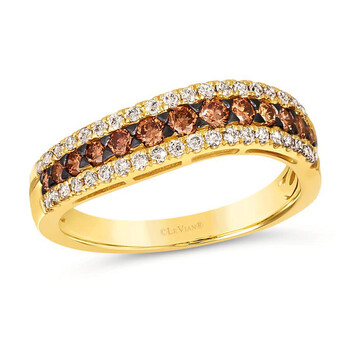 Le Vian Ladies Chocolate And Honey Rings set in 14K Honey Gold TSQK 16 ...