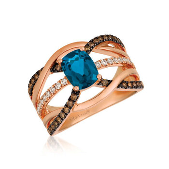 Le Vian Ladies Deep Sea Blue Topaz Collection Rings set in 14K ...