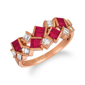 Le Vian Ladies Passion Ruby Rings set in 14K Strawberry Gold R5983R/C2 ...