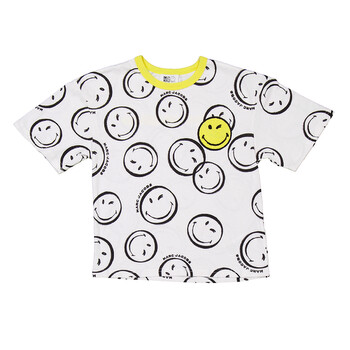 Little Marc Jacobs Boys Smiley Face Print Cotton T-Shirt, Size 10Y ...