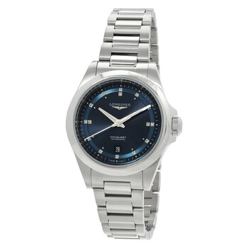 Longines Conquest Automatic Diamond Blue Dial Unisex Watch L3.430.4.97 ...