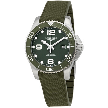 Longines HydroConquest Automatic Green Dial Men's Watch L37814066 L3 ...
