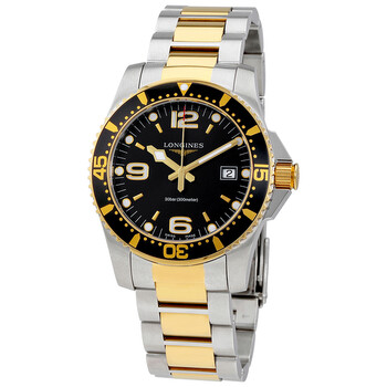 Longines Hydroconquest Automatic Black Dial 41mm Men's Watch L37423567 ...