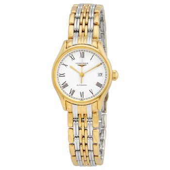 Longines Master Automatic White Dial Ladies Watch L21285127 L2.128.5.12 ...