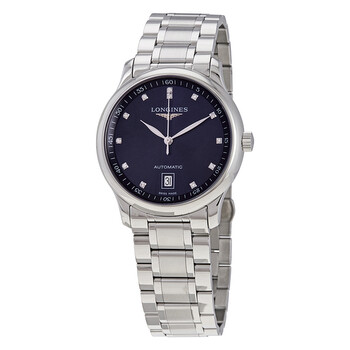 Longines Master Collection Automatic Chronometer Diamond Blue Dial ...
