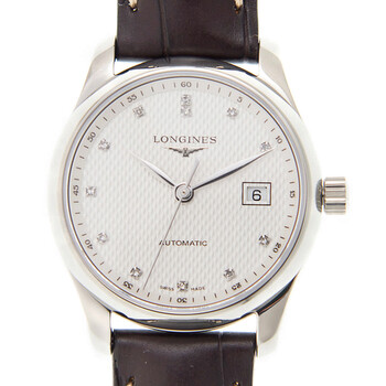 Longines Master Automatic Diamond White Dial Ladies Watch L2.357.4.87.2 ...
