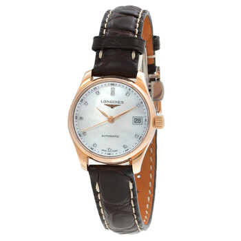 Longines Master Automatic Diamond White Dial Ladies Watch L2.357.4.87.2 ...