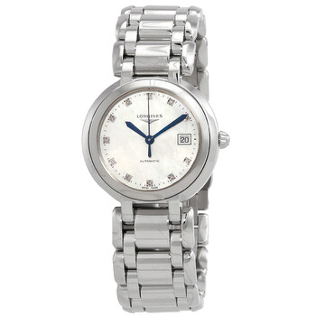 Longines PrimaLuna Diamond White Mother of Pearl Dial Ladies Watch L8 ...