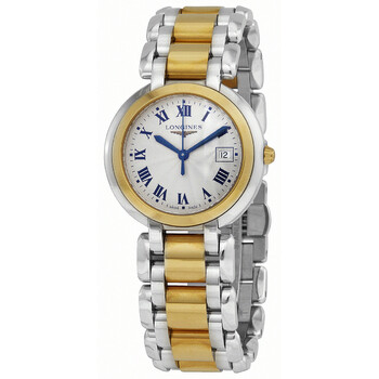 Longines PrimaLuna Silver Dial Stainless Steel Ladies Watch L81114716 L8.111.4.71.6 703200165912 ...