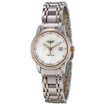 Longines Master Automatic White Dial Ladies Watch L21285127 L2.128.5.12 ...