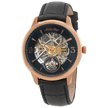 Waldhoff Capital Black Dial Black Leather Men's Watch 06C - Watches ...