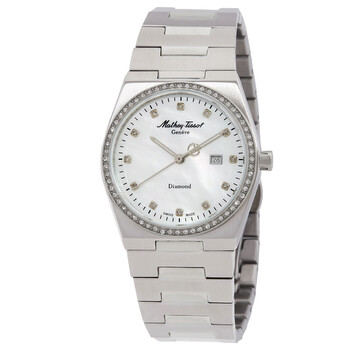 Mathey-Tissot Zeus Lady Diamond Quartz White Dial Ladies Watch D118SBYI ...
