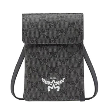 MCM Lauretos Grey Himmel Mini Crossbody Pouch MXZESAC08ED001 ...