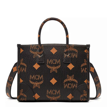 MCM Small Munchen Tote Bag MWTDABO01BK 8809865501293 - Handbags - Jomashop
