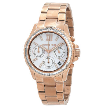 Michael Kors Parker Chronograph Rose Gold-Tone Ladies Watch MK5781 ...