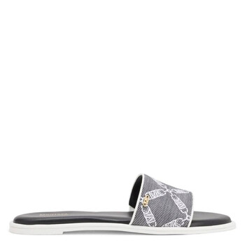 Michael Kors Empire Logo Saylor Slide Sandals, Brand Size 6.5 ( US Size ...
