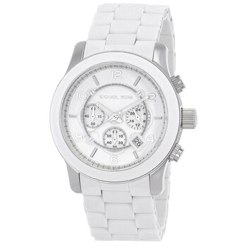 Michael Kors Runway White Dial White Ceramic Ladies Watch MK5188 ...