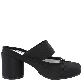 MM6 Logo-Strap Slip-On Mules, Brand Size 36 (US Size 6) S59WP0200-T8013 ...