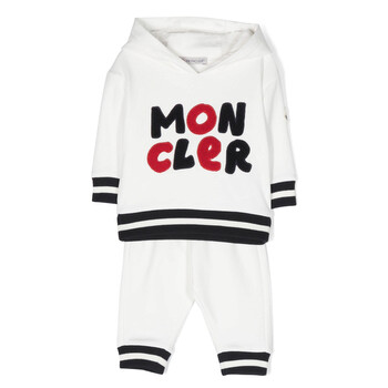 Moncler Logo-Embroidered Cotton Tracksuit Set, Size 2 I29518M00022 ...