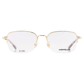 Montblanc Demo Rectangular Men's Eyeglasses MB0100O 002 52 889652279350 ...