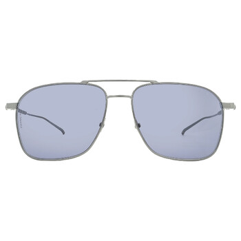 Montblanc Grey Rectangular Men's Sunglasses MB0249S 001 59 889652399119 ...