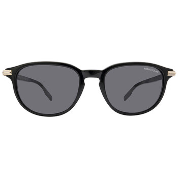 Montblanc Gray Square Men's Sunglasses MB0260S 001 53 889652421445 ...
