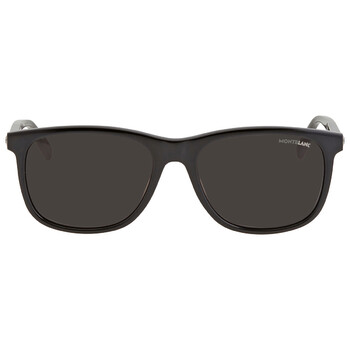 Montblanc Smoke Square Men's Sunglasses MB0263S 001 54 889652421704 ...