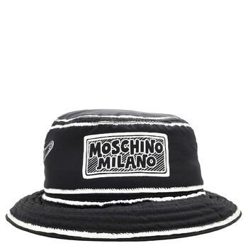 Moschino Fantasy Print Black Bucket Hat, Size Medium 232Z2A9221 ...