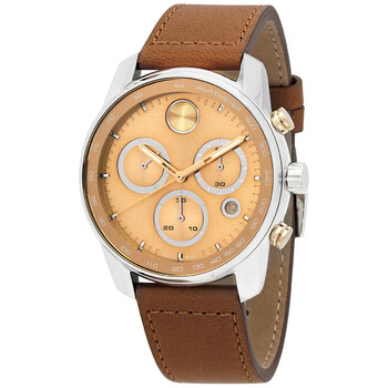 Movado Bold Verso Chronograph Quartz Gold Dial Men's Watch 3600907 ...