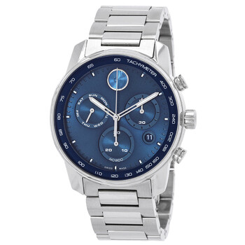 Movado BOLD Quest Chronograph Quartz Blue Dial Men's Watch 3601199 ...